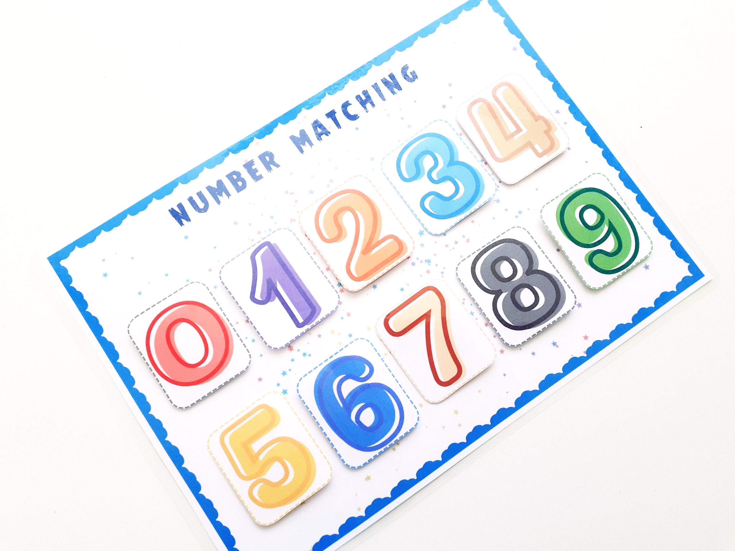 Learn Numbers 1 to 10, Number Matching Game - Etsy