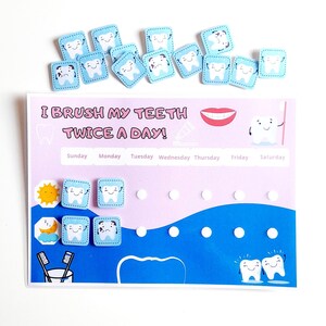 Teeth Brushing Chart Calendar for Kids and Daily Healthy Teeth - Etsy