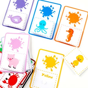 Color Activity With Animals, Fine Motor Skills, Homeschool Worksheet ...