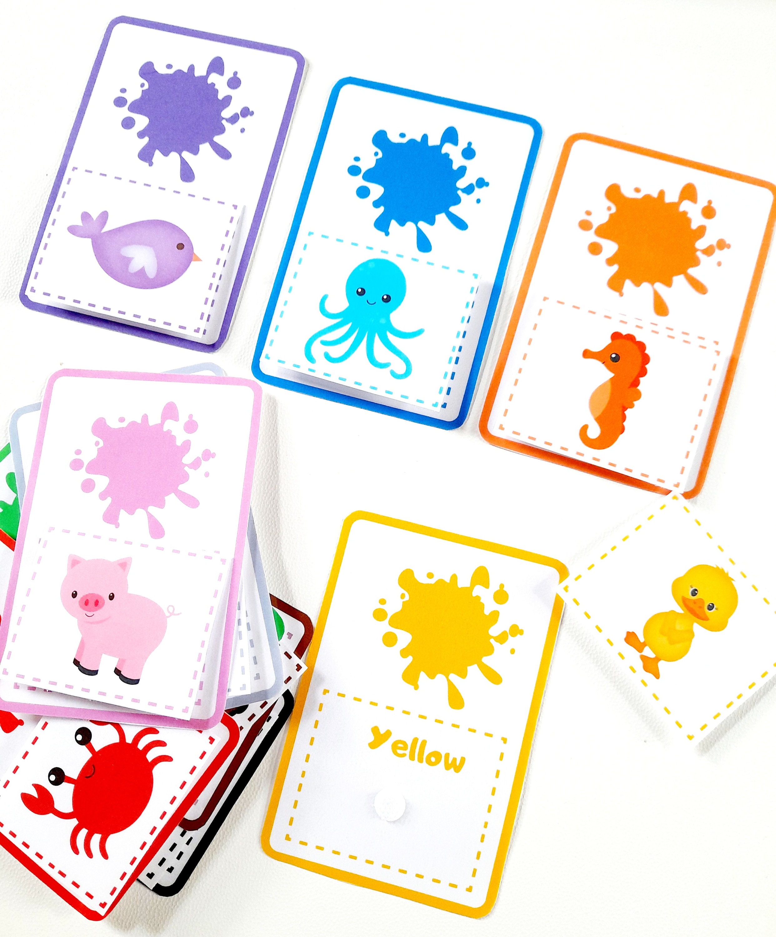 Color Activity With Animals, Fine Motor Skills, Homeschool Worksheet ...