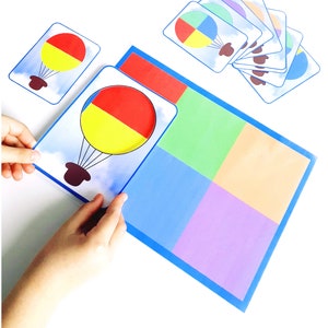 Hands on Montessori Activity, Color Matching Game, Fine Motor Skills ...
