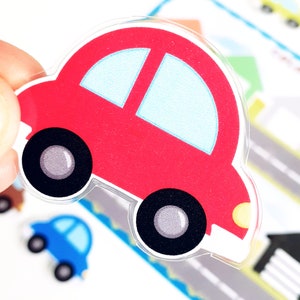 Color Sorting Matching Car Game, Color Matching Activity - Etsy