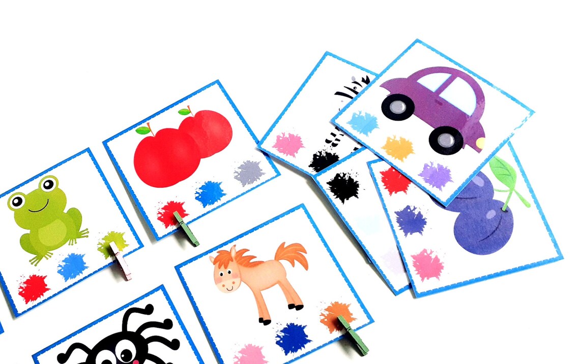 Color Matching Printable Fine Motor Activity - Etsy