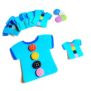 Printable Pattern Activity With Buttons - Etsy