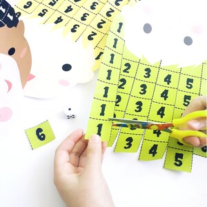 Hair Scissor Skills Activity, Learn Numbers, Cut Activity Worksheets ...