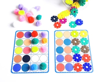 Shape Matching Game, Fine Motor Skills - Etsy