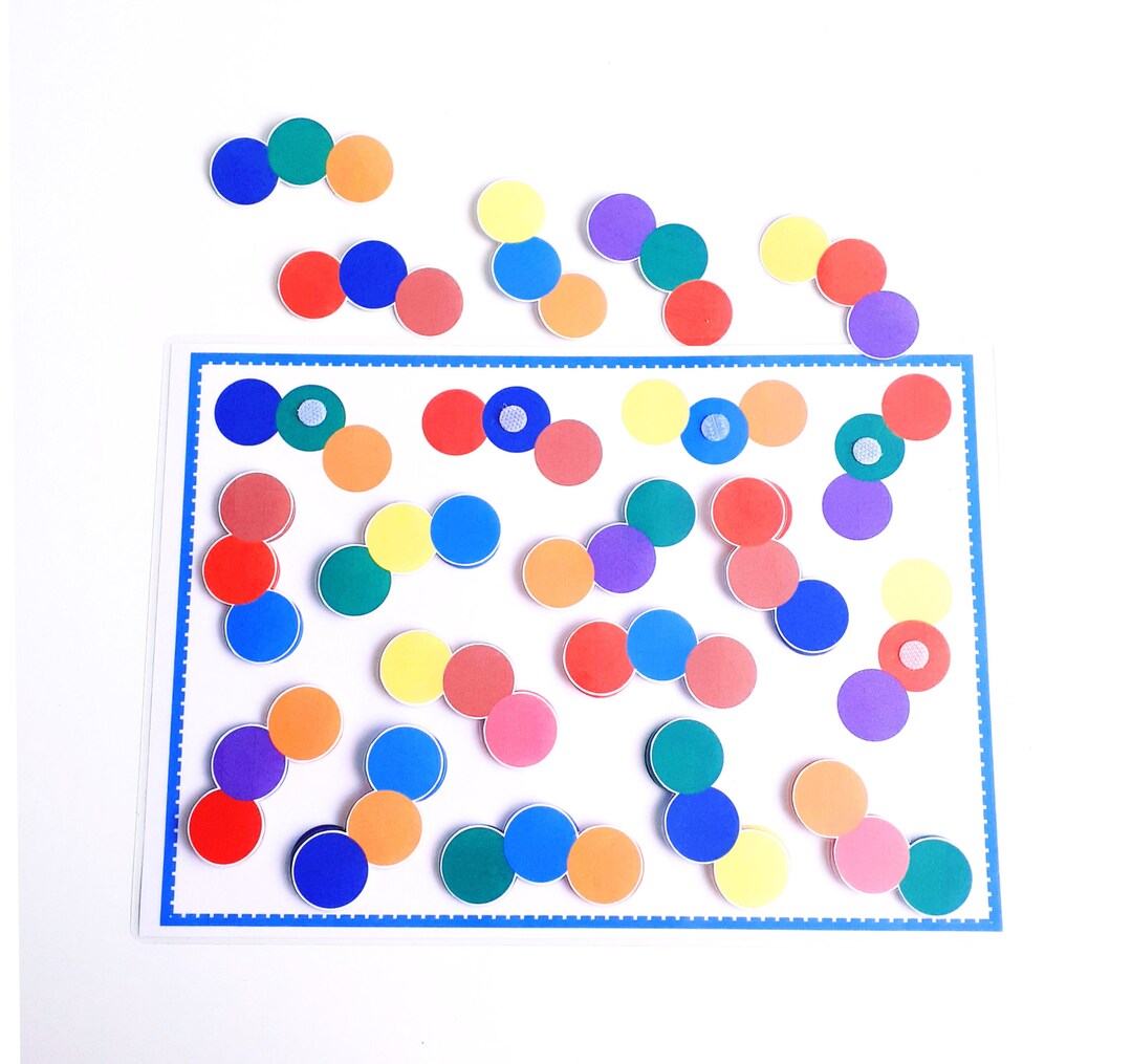Puzzle for Toddlers, Color Matching Game - Etsy