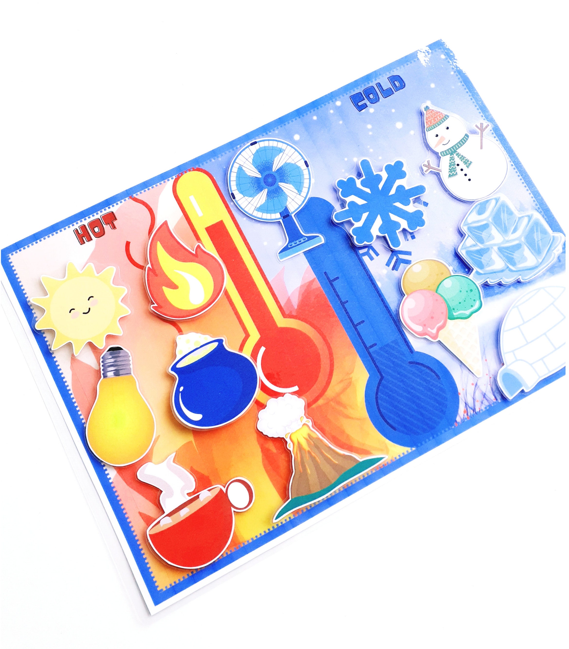 Sorting Activity Printable, Toddler Worksheet Activity Hot and Cold ...