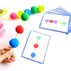 Play Dough Sequences, Pattern Activity With Play Dough ,fine Motor ...