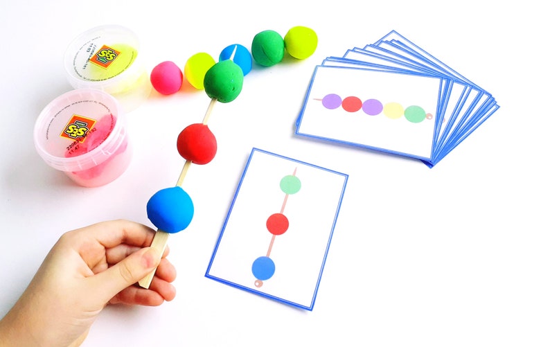 Play Dough Sequences, Pattern Activity With Play Dough ,fine Motor ...