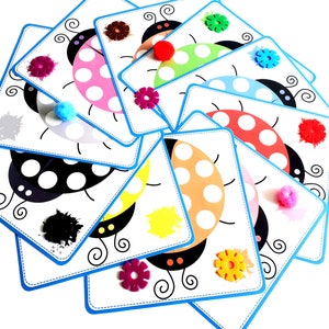 Ladybug Color Sorting, Sorting Color, Fine Motor Skills, Home School ...
