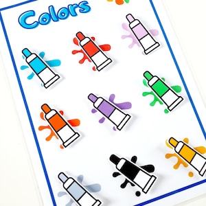 Printable Color Matching Activity for Kids - Etsy