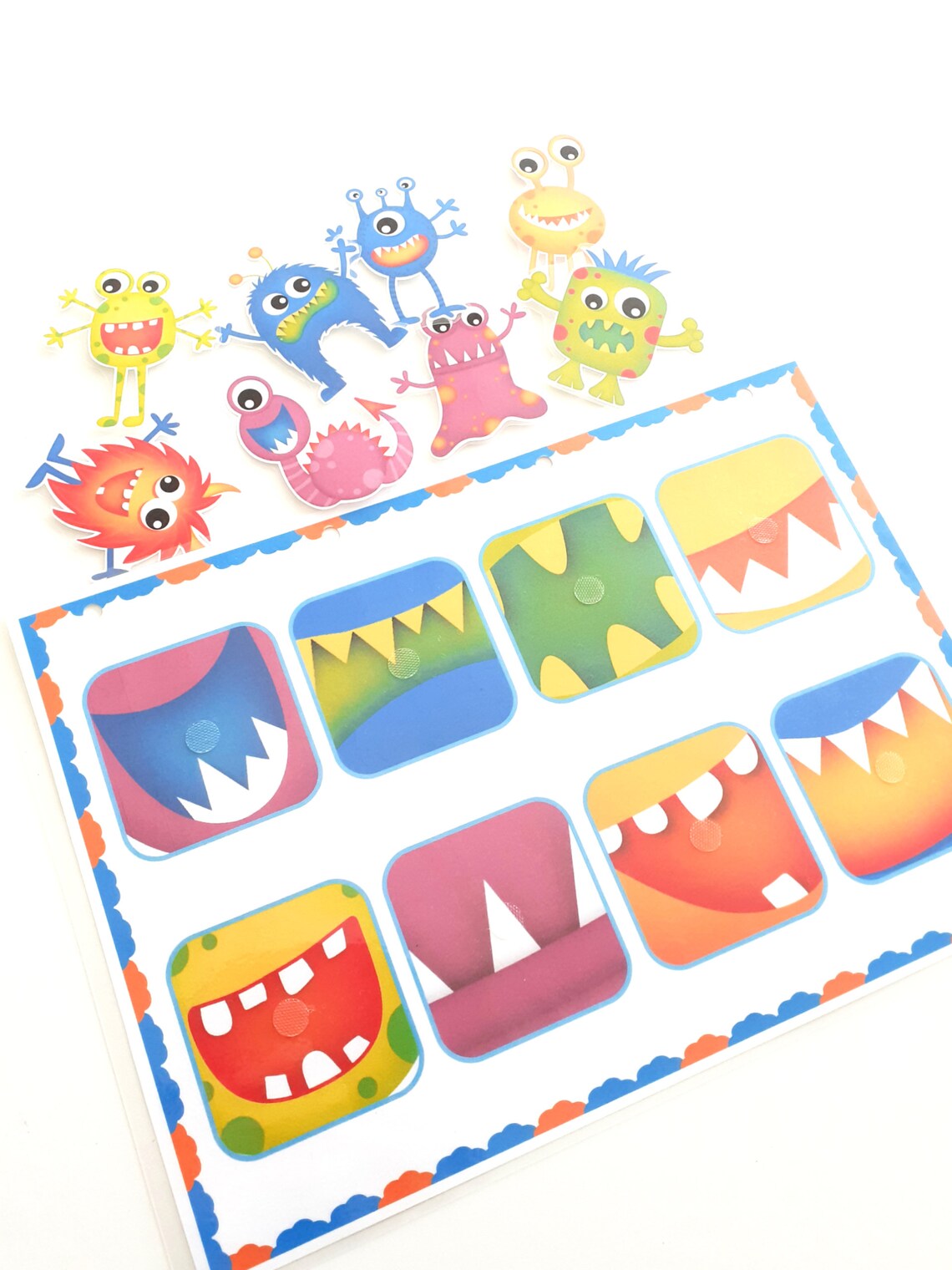 Monster Matching Game Animal Matching Activity - Etsy