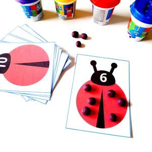 Play Dough Activity Mats, to Count 1 to 10, Kindergarten Worksheets ...