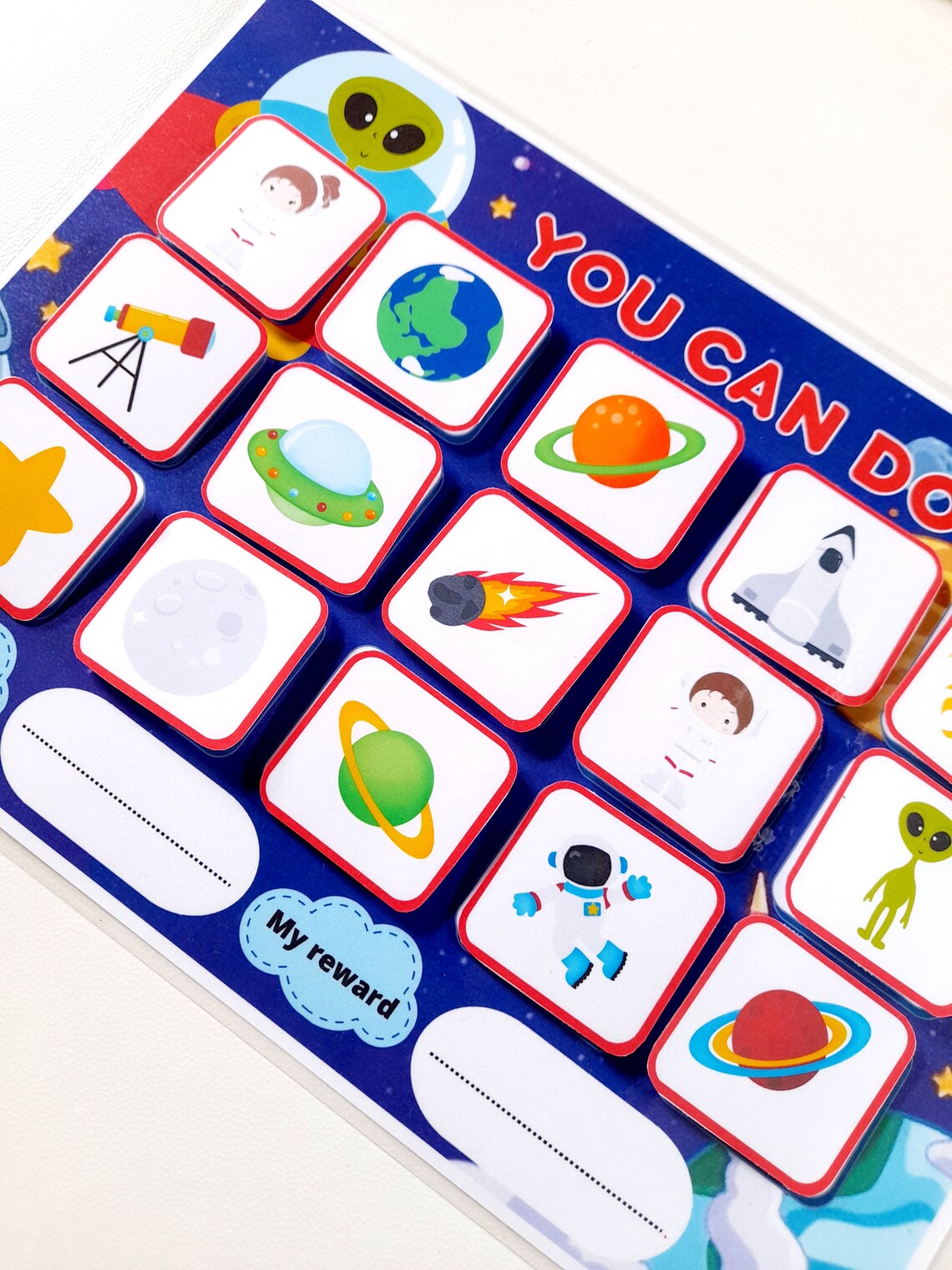 Space Reward Chart Printable Behavior Chart Responsibility - Etsy