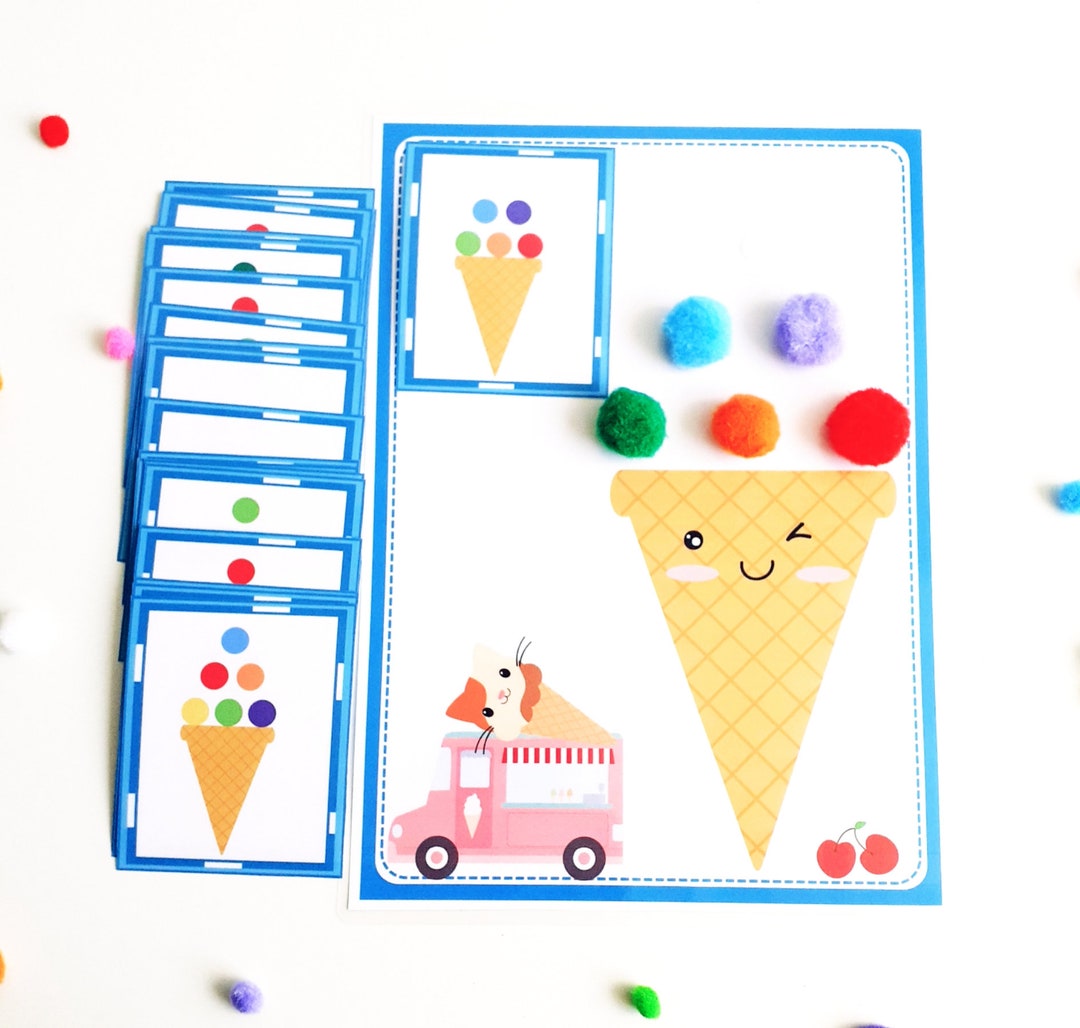 Ice Cream Pattern Activity, Fine Motor Activity - Etsy