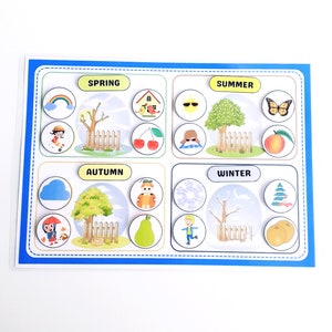 Match the Season, Printable Seasons Activity, Sort by Season ...