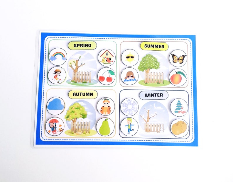 Match the Season, Printable Seasons Activity, Sort by Season ...