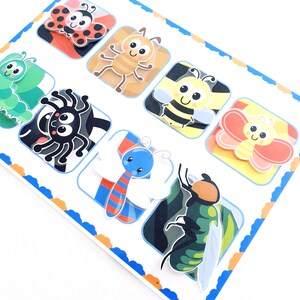 Bug Matching Game, Bug Matching , Animal Matching Activity, Printable ...