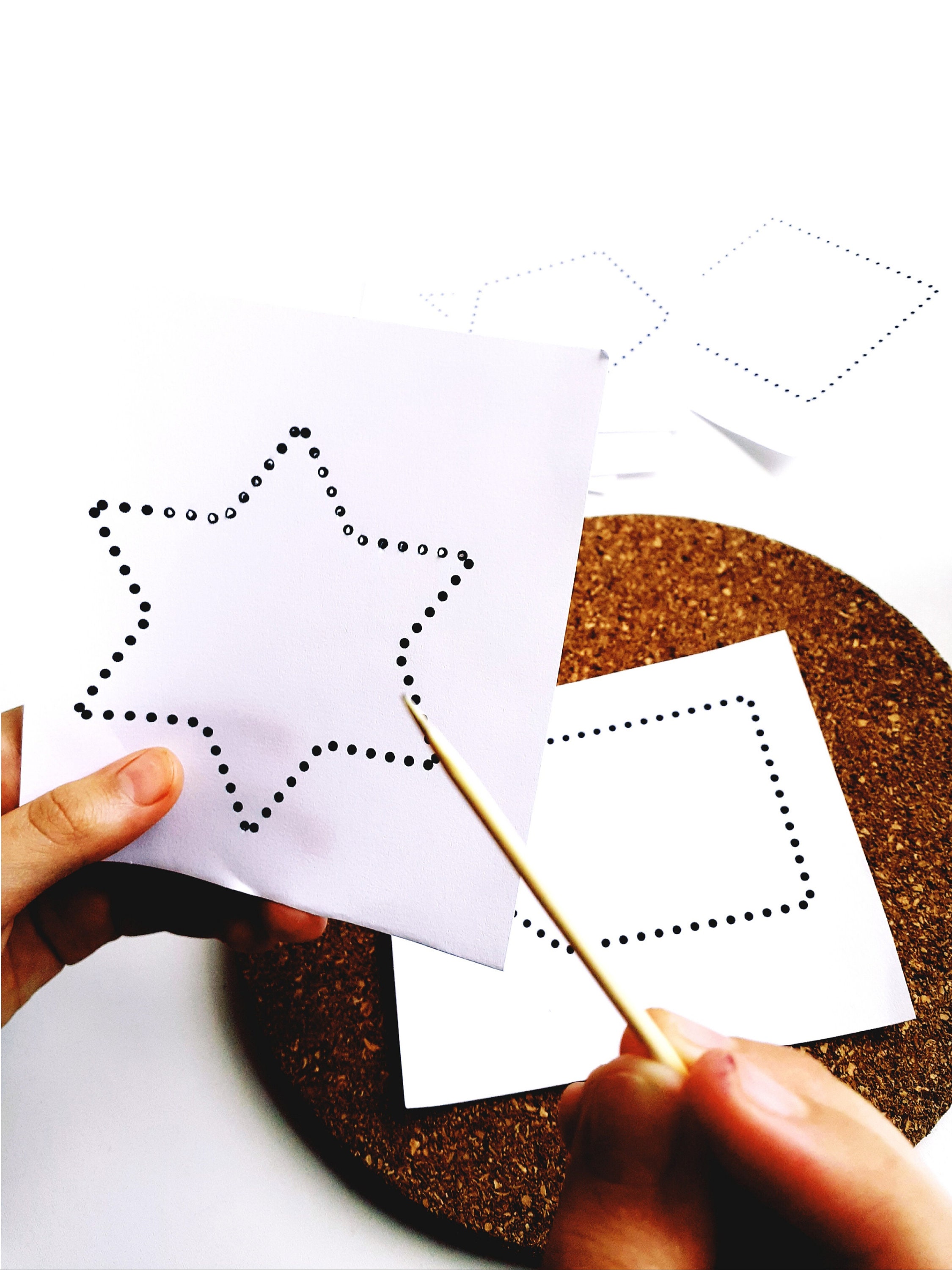 Shapes Pin Poking Activity and Fine Motor Skills - Etsy