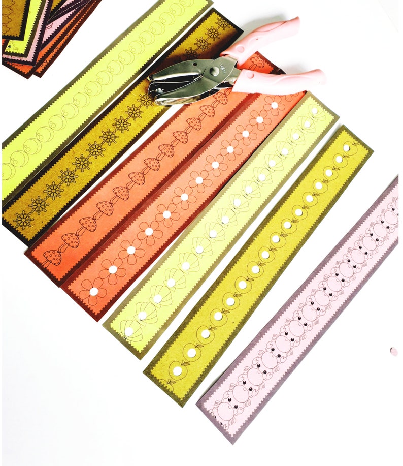 Punch Cards Hole Punch Activity Fine Motor Skills - Etsy