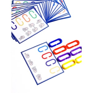 Chains Counting Activity, Counting Toys for Toddlers - Etsy