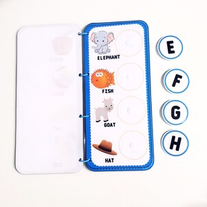 Alphabet Busy Book, Printable Alphabet Game, Activity Kids, Alphabet ...