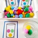 Color Activity With Pompoms and Fine Motor Activities for Toddlers and ...