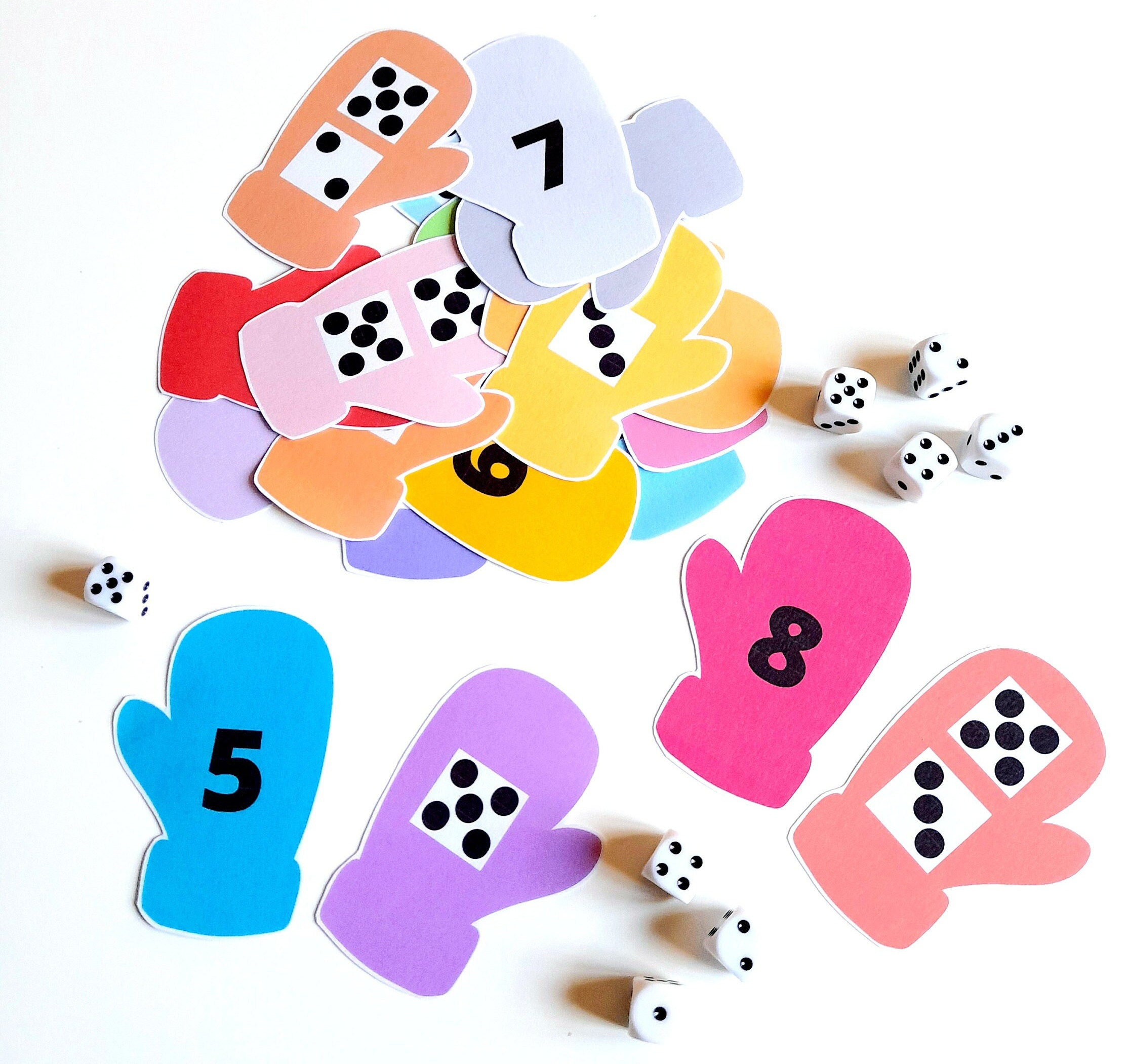 Mitten Counting Activity, Kindergarten Worksheets, Learn to Count 1 to ...