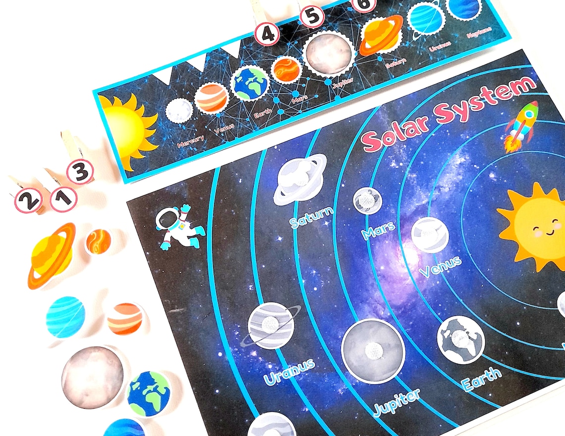 Printable Solar System Matching Activity for Kids - Etsy