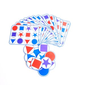 Printable Pattern Activity With Shapes, Shape Matching Game - Etsy UK