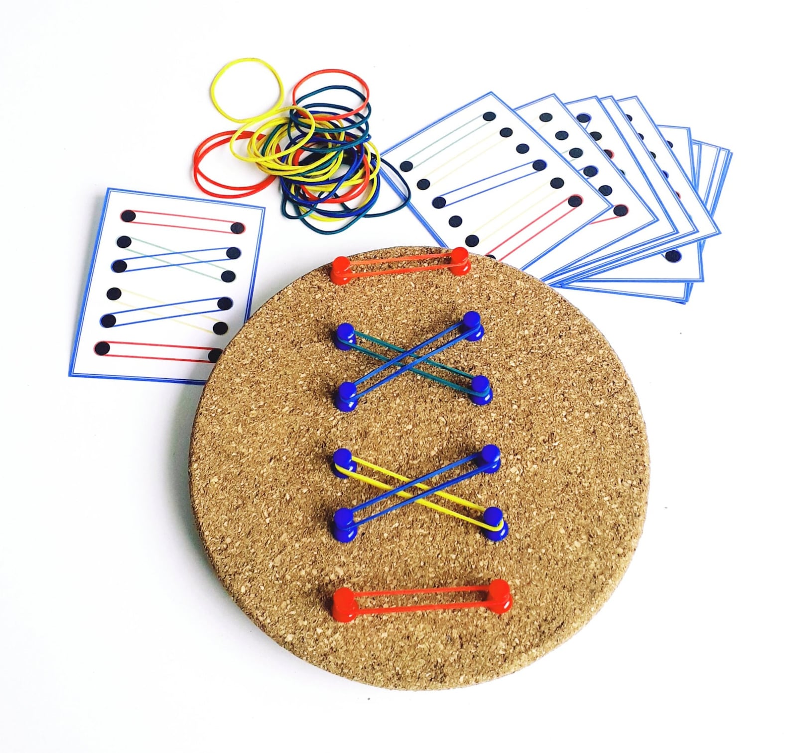 Rubber Band Play Fine Motor Activity Montessori Activities - Etsy