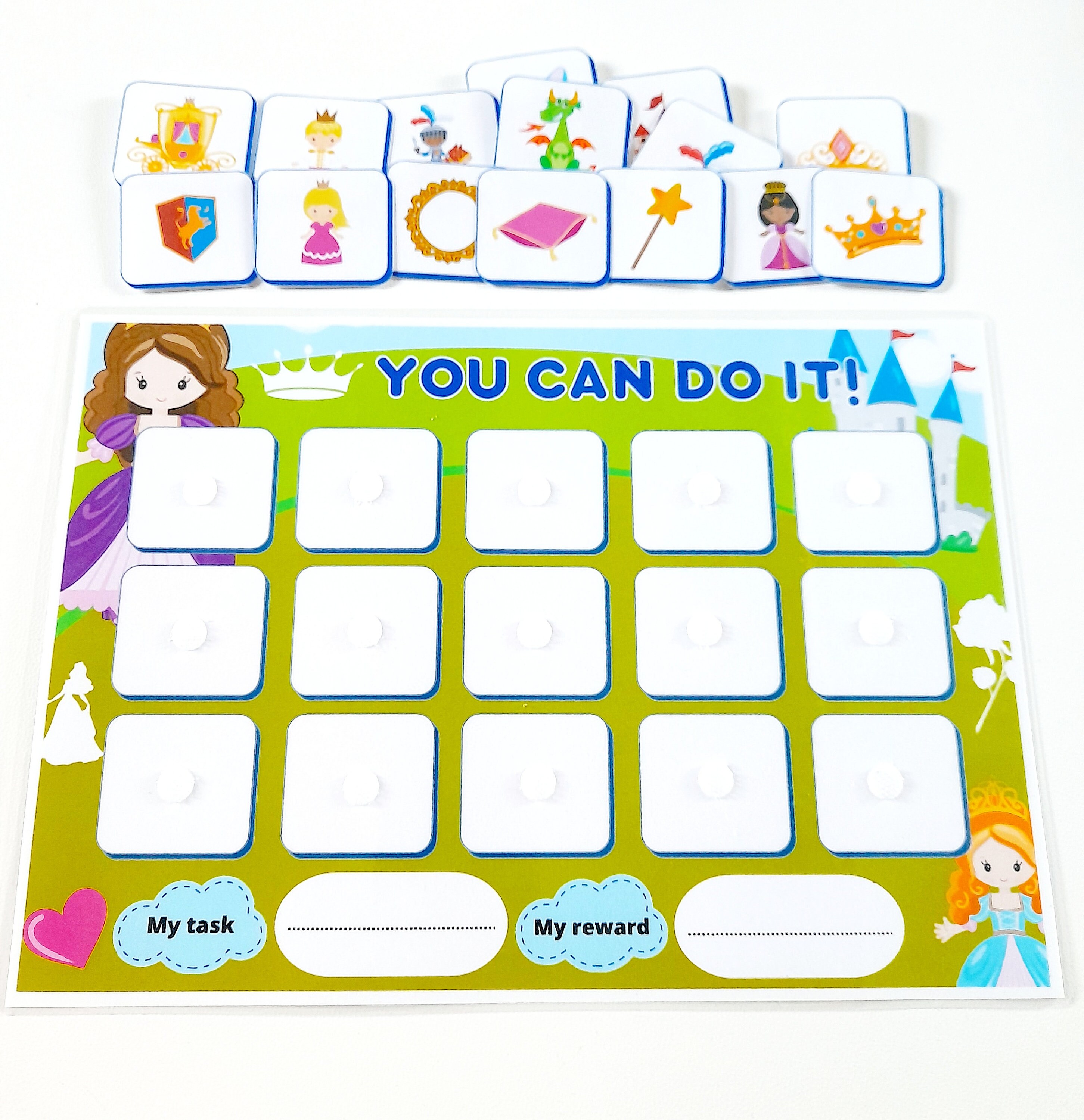 Princess Reward Chart Printable Behavior Chart - Etsy