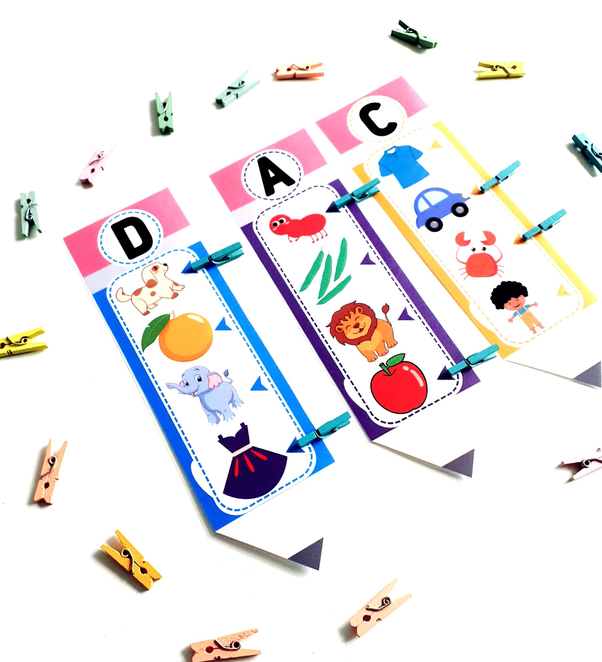 Beginning Sound Picture Cards Phonics Worksheets Beginning - Etsy