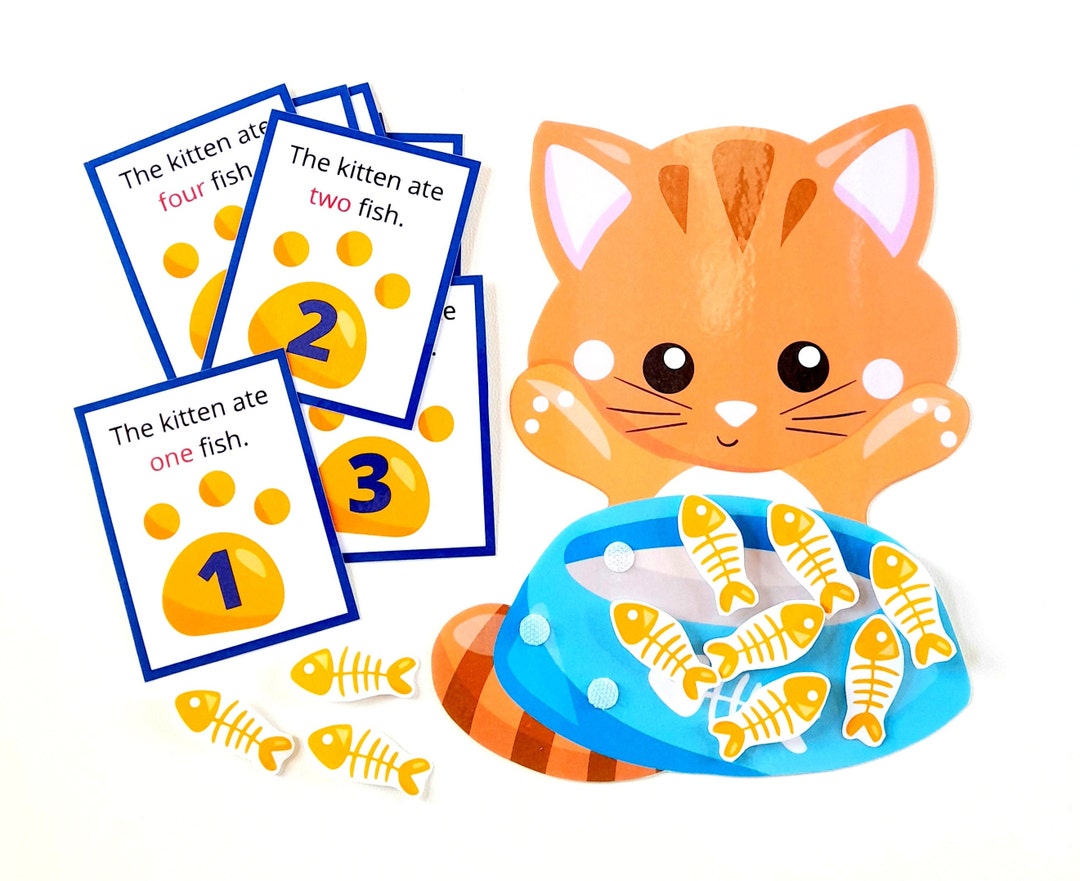 Kitten Counting Activity Numbers 1 to 10 Count for Kids - Etsy