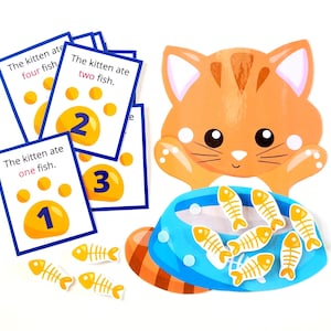 Kitten Counting Activity Numbers 1 to 10 Count for Kids - Etsy