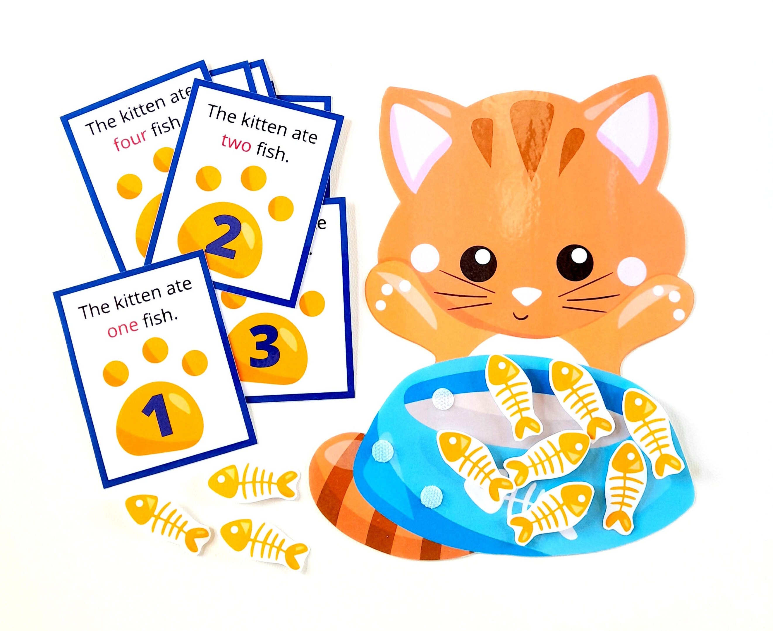 Kitten Counting Activity Numbers 1 to 10 Count for Kids - Etsy