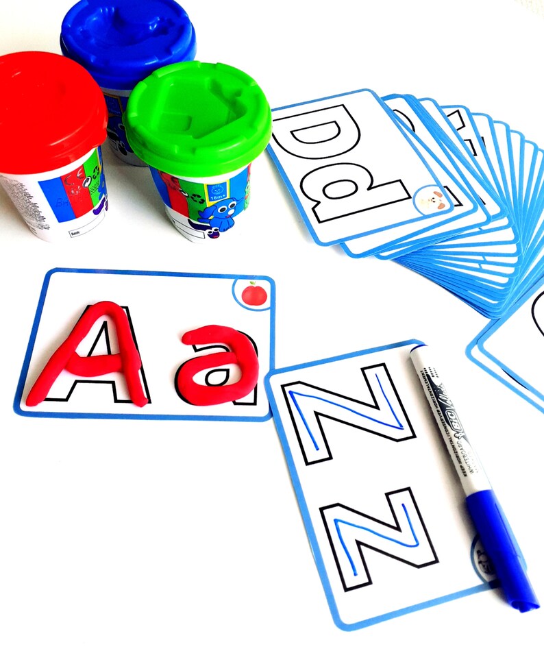 Alphabet Play Dough Mat Play Dough Activity Alphabet - Etsy