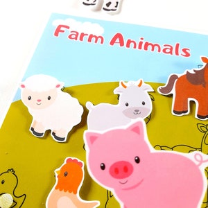 Animal Matching Game, Farm Animal Matching , Memory Game, Printable ...