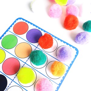 Color Matching Game, Fine Motor Skills - Etsy