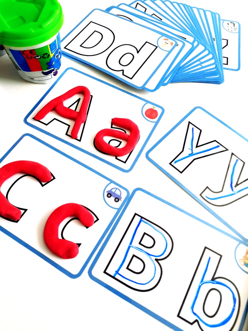 Alphabet Play Dough Mat Play Dough Activity Alphabet - Etsy