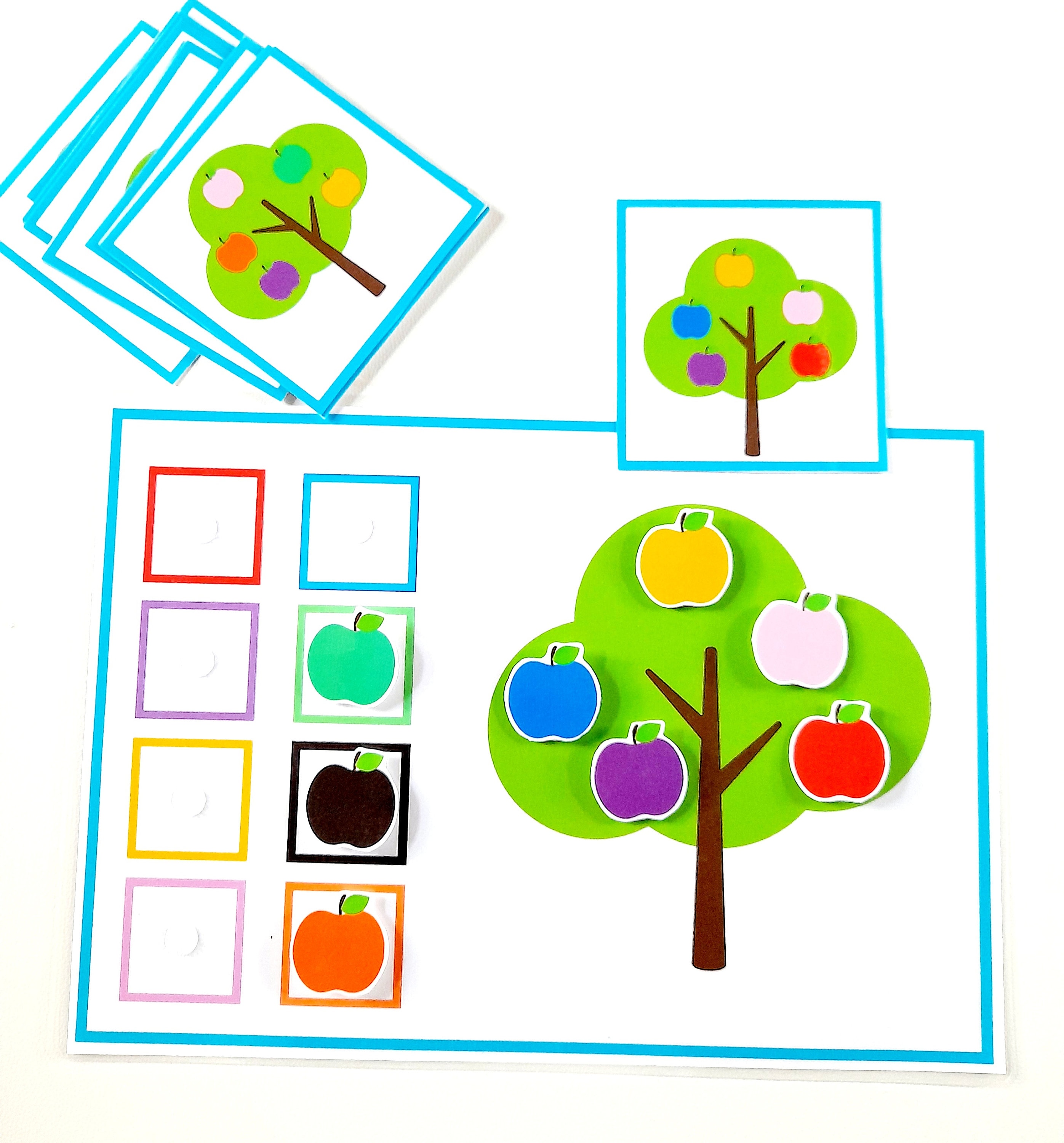 Apple Pattern Activity, Kindergarten Pattern Activities, Color Matching ...