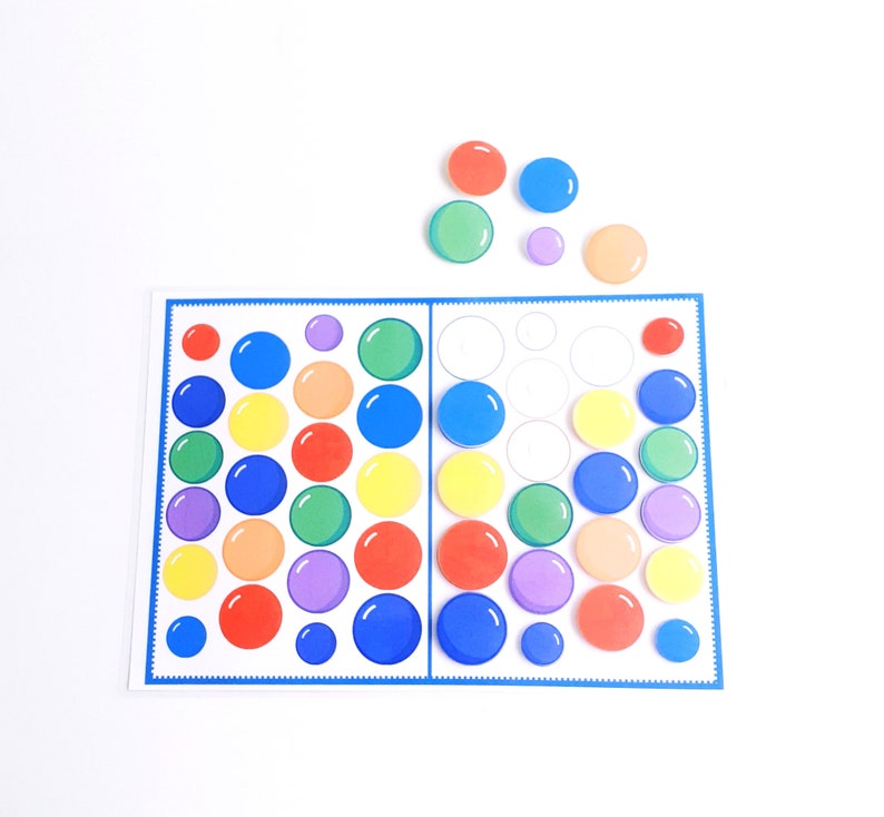 Symmetry Activity, Symmetry Pattern Activities, Color Matching Game - Etsy