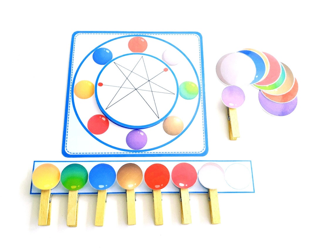 Color Wheel Activity, Matching Colors Pattern, Color Matching Game ...