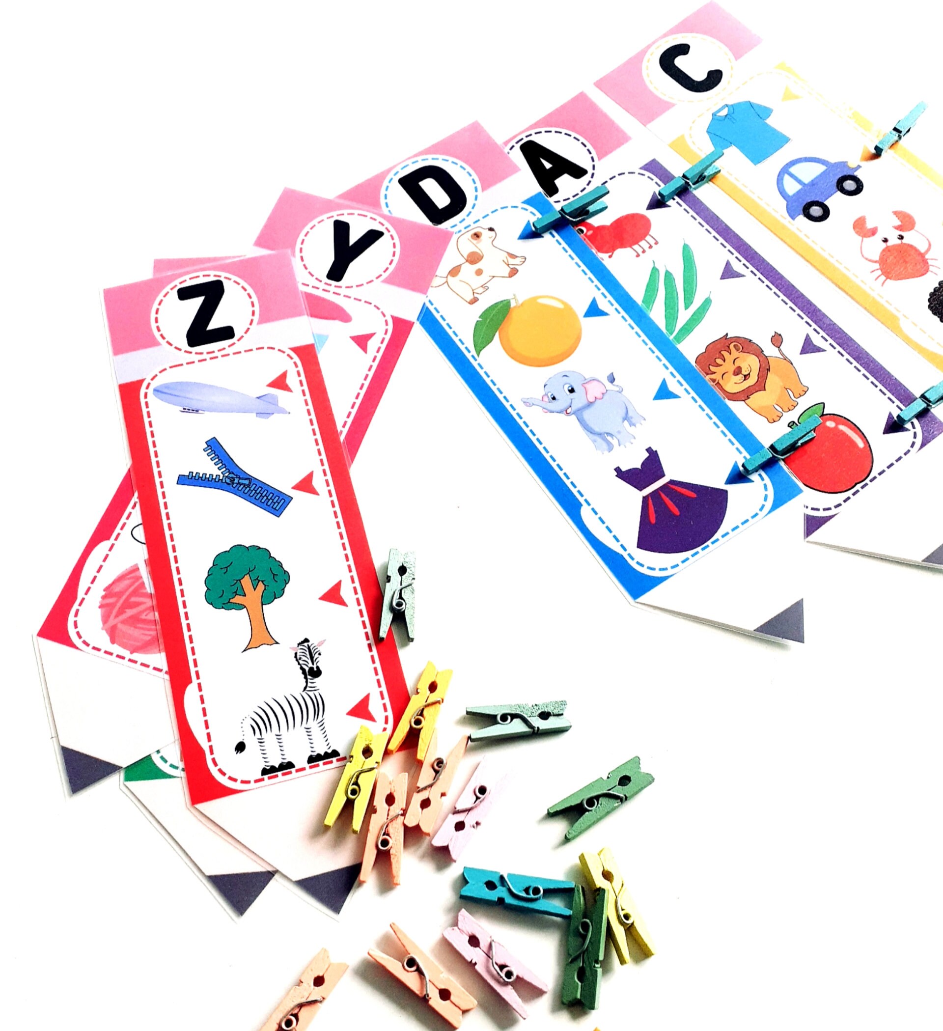 Beginning Sound Picture Cards Phonics Worksheets Beginning - Etsy