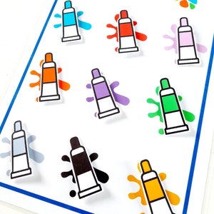 Printable Color Matching Activity for Kids - Etsy