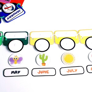 Months of the Year and Seasons , Fine Motor Activity - Etsy