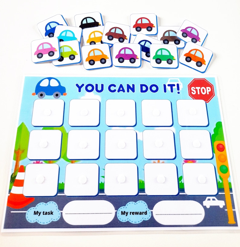 Car Reward Chart, Printable Behaviour Chart, Responsibility Chart ...
