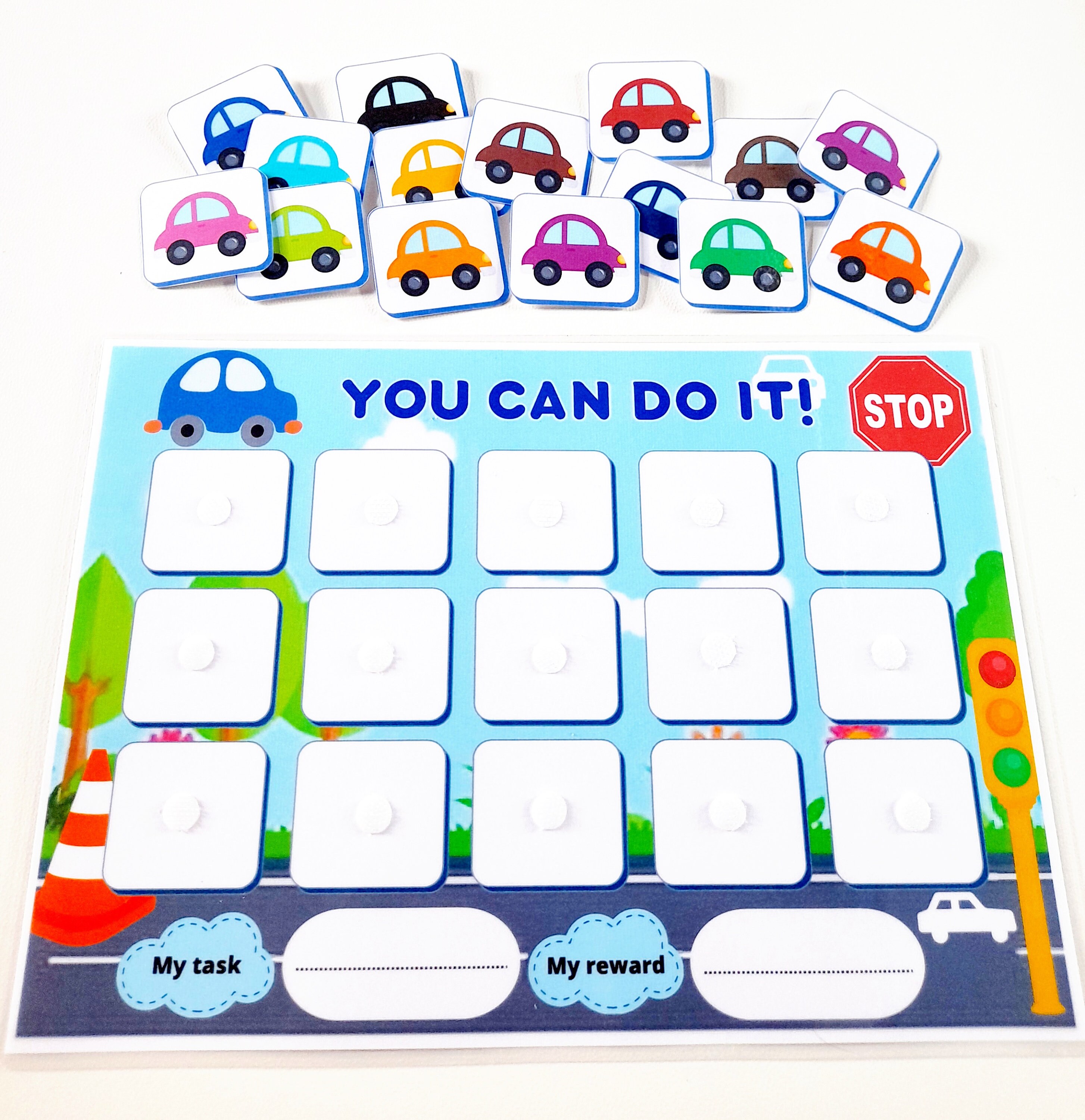 Car Reward Chart Printable Behaviour Chart Responsibility - Etsy