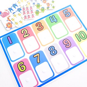 Monster Counting Activity, Numbers 1 to 10 Count, Preschool Counting ...